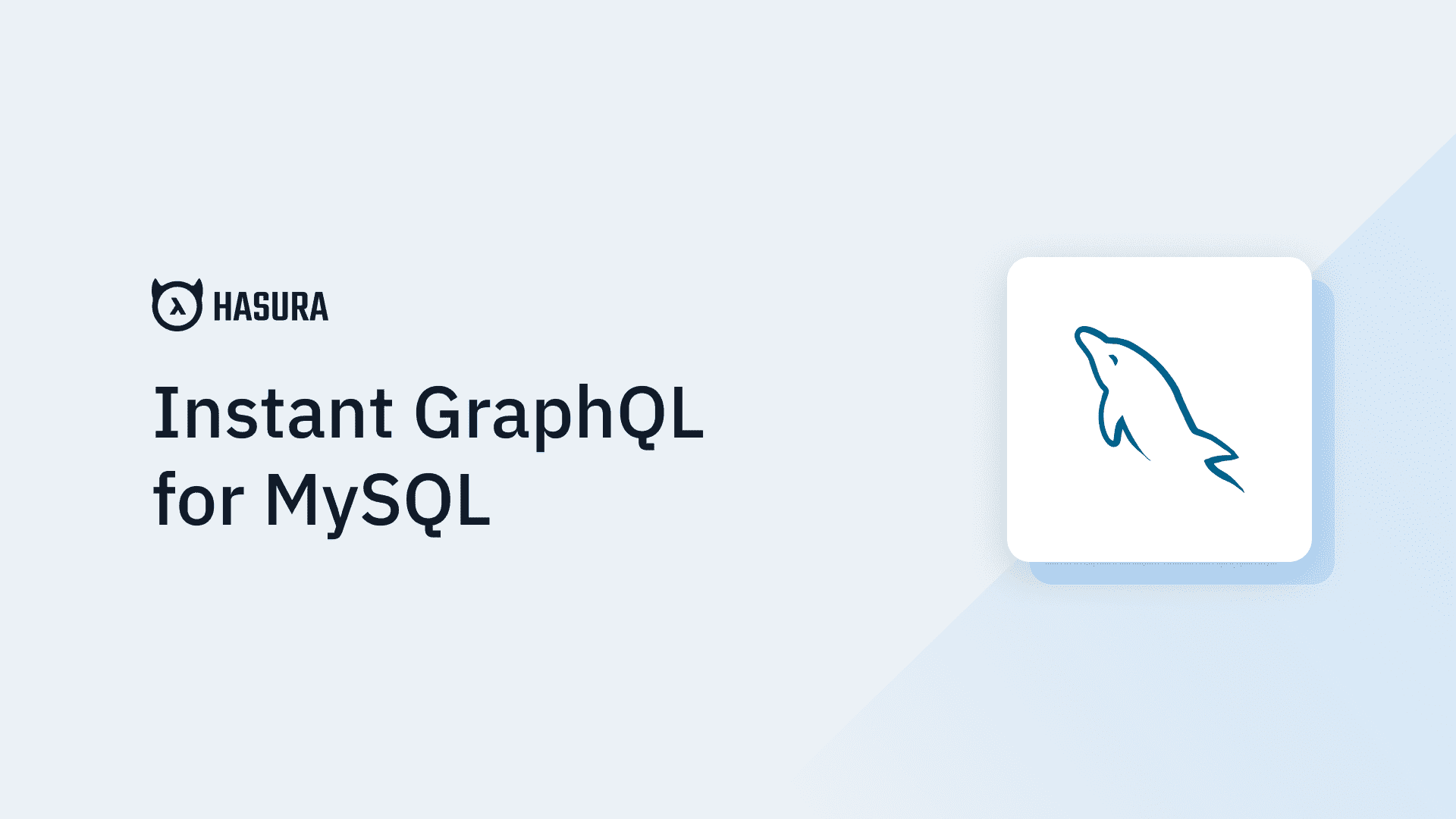 Instant Graphql Apis On Mysql Hasura Graphql Api